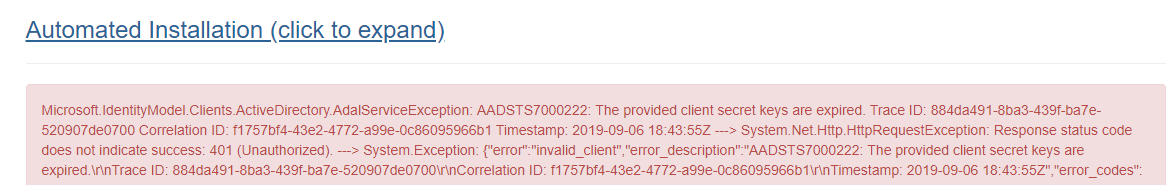 Fix The provided client secret keys are expired in Azure let’s encrypt ...
